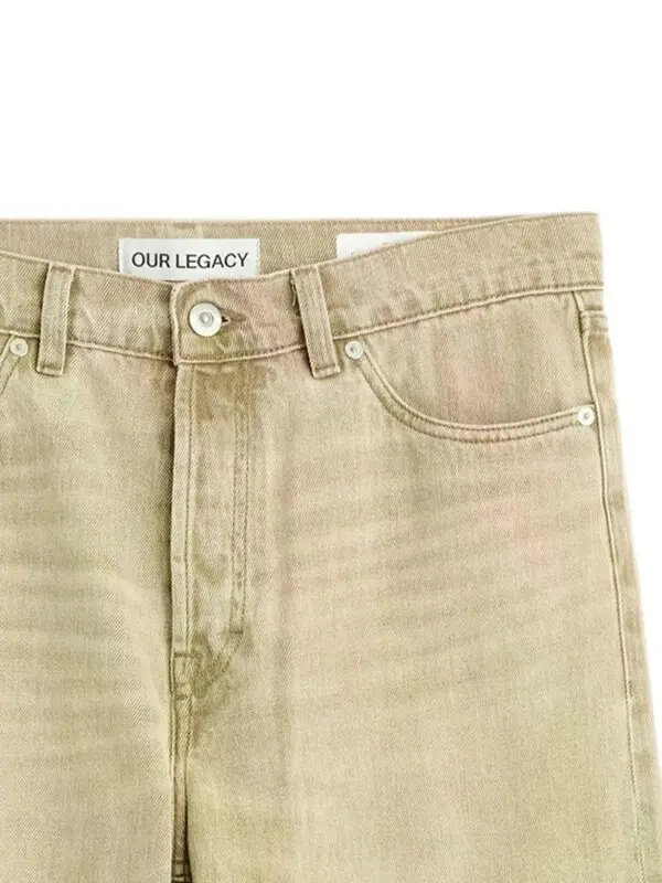 Our Legacy First Cu Logo-patch Jeans - Grey