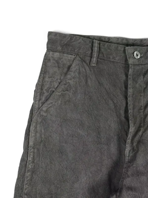TAIGA TAKAHASHI Dark Textured Trousers