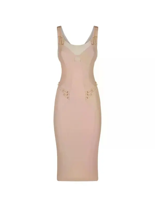 Elisabetta Franchi Straps-detail Midi Dress