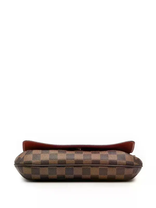 LOUIS VUITTON Damier Ebene Musette Tango Bag - Brown