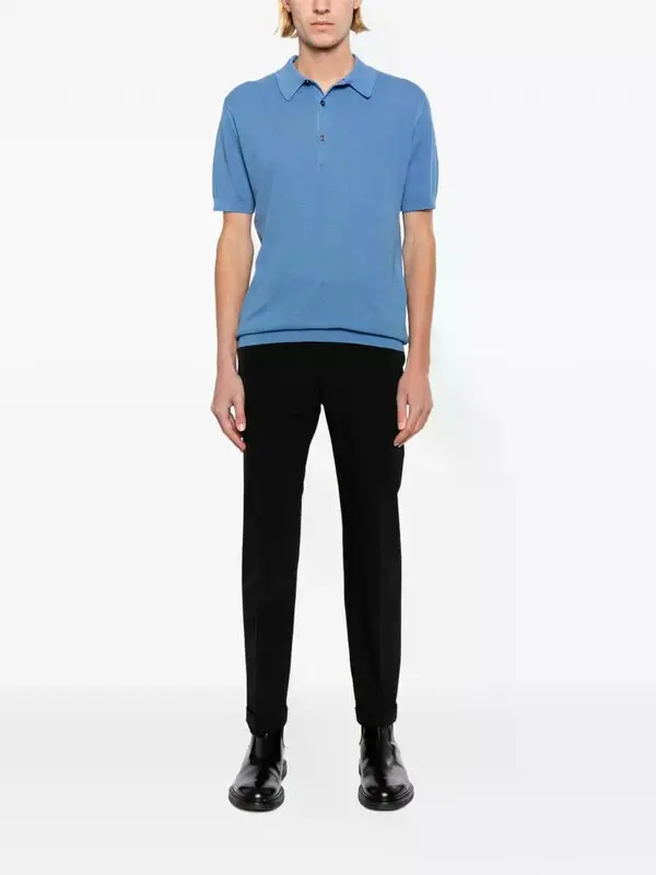 John Smedley Roth Polo Shirt - Blue