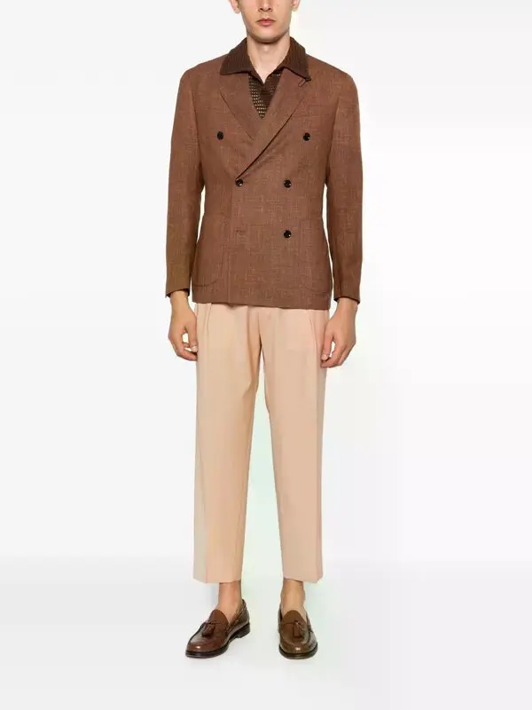 BRIGLIA 1949 Pleated Trousers - Orange