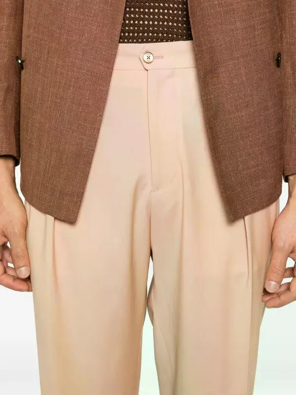 BRIGLIA 1949 Pleated Trousers - Orange