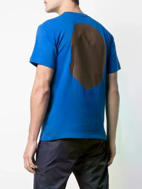 A BATHING APE Logo Print T-shirt - Blue