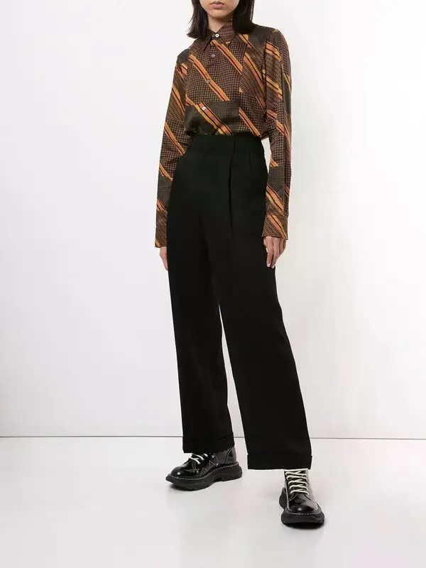 PORTS V Mixed Print Long Sleeve Shirt