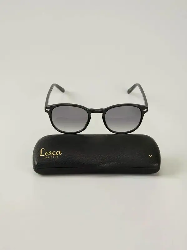 LESCA Gradient Sunglasses - Black