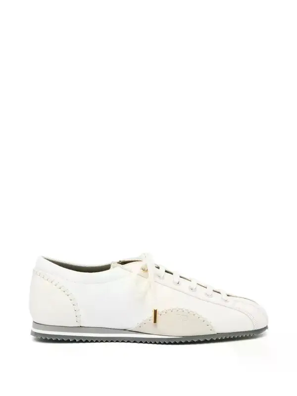 WALES BONNER Paris Lace-up Sneakers - Neutrals