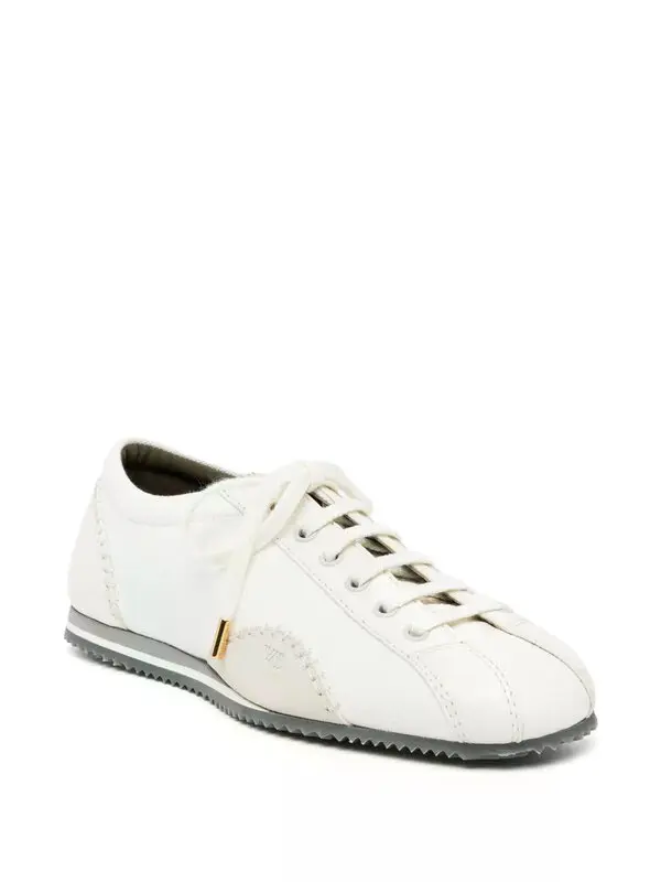 WALES BONNER Paris Lace-up Sneakers - Neutrals