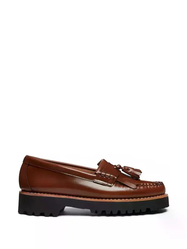 G.H.BASS Weejuns Esther Kiltie Tassel Loafers - Brown