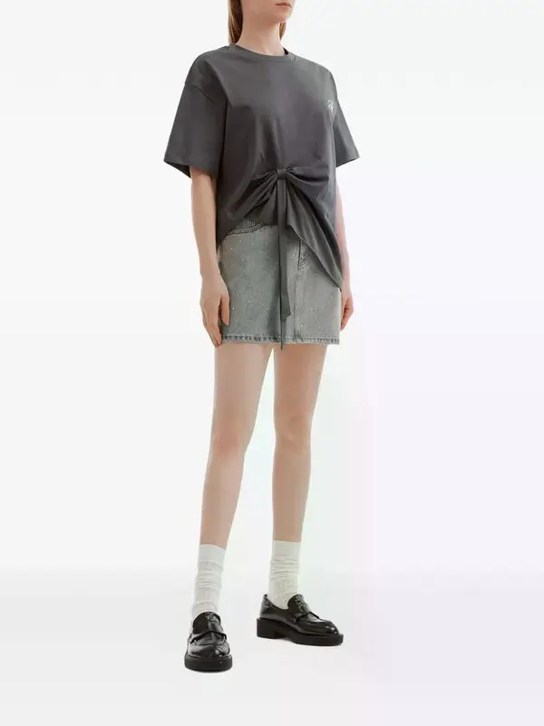 B+AB Cotton T-shirt With Knot Detail