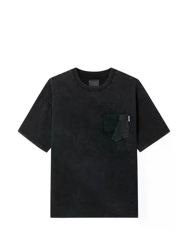 MUSIUM DIV. Patchwork-pocket T-shirt - Black