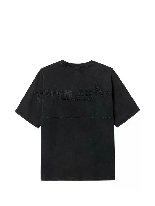 MUSIUM DIV. Patchwork-pocket T-shirt - Black