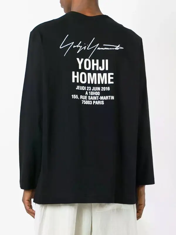 Yohji Yamamoto Logo Print Sweatshirt