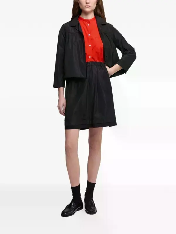 Aspesi Short Sleeve Shirt With Band Collar And Pocket