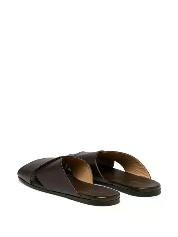 Marsèll Crossover Strap Open Toe Sandals - Brown