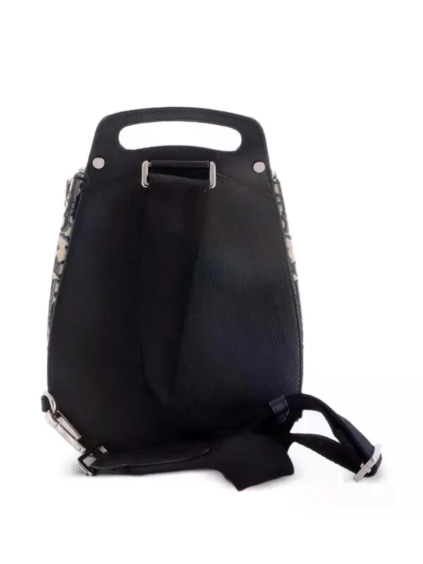 Dior Saddle Oblique Canvas Mini Backpack - Blue