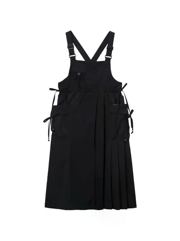 MUSIUM DIV. Pleated Midi Dress - Black