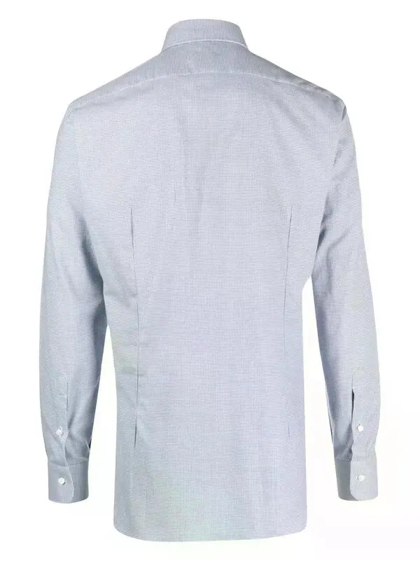 BARBA NAPOLI Checked Long-sleeve Shirt
