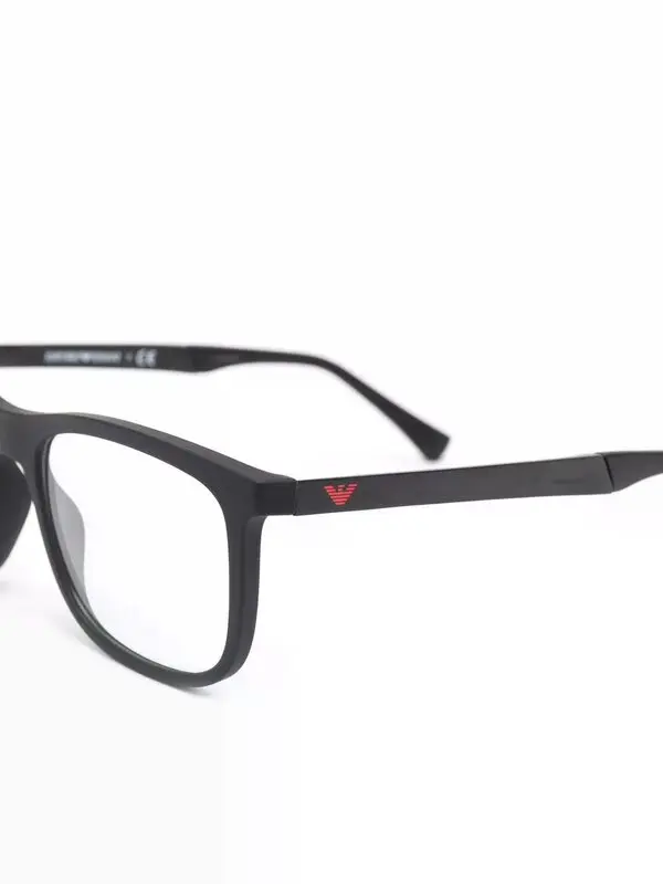 Emporio Armani Matte Rectangle Eyeglasses