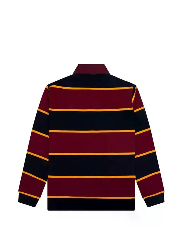 SOUTH2 WEST8 Striped Collared Polo Shirt