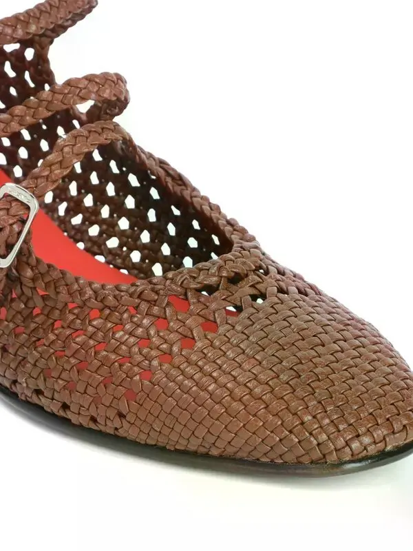 CAREL Ariana Woven Ballet Flats - Brown