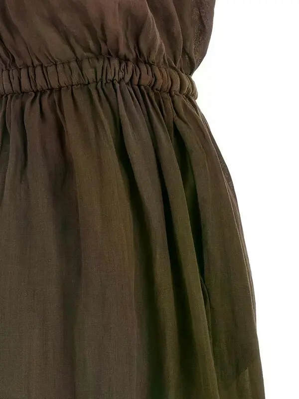 NUDE Laminated Paint V-neck Dress