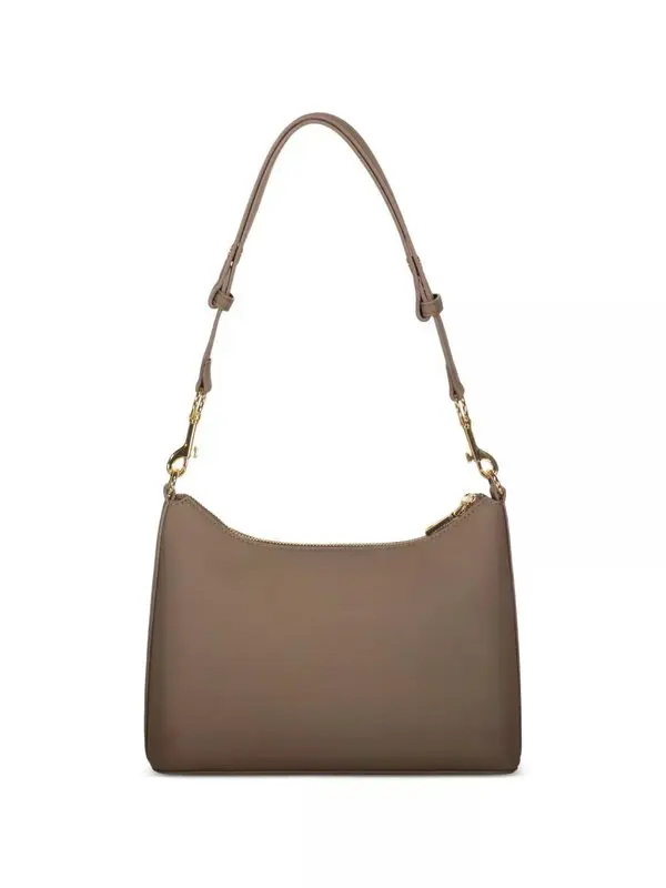 Moschino Logo Lettering Shoulder Bag - Brown