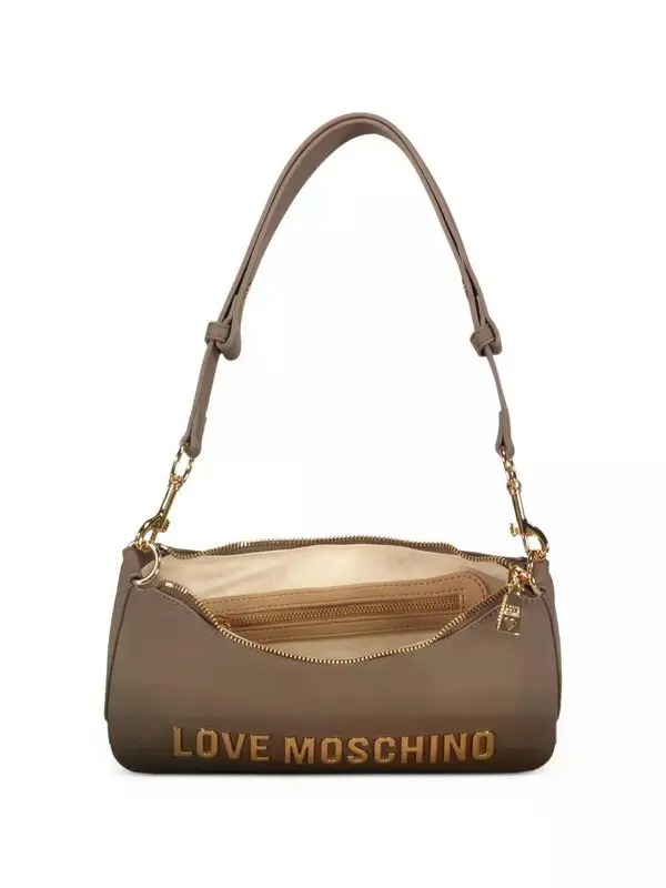 Moschino Logo Lettering Shoulder Bag - Brown