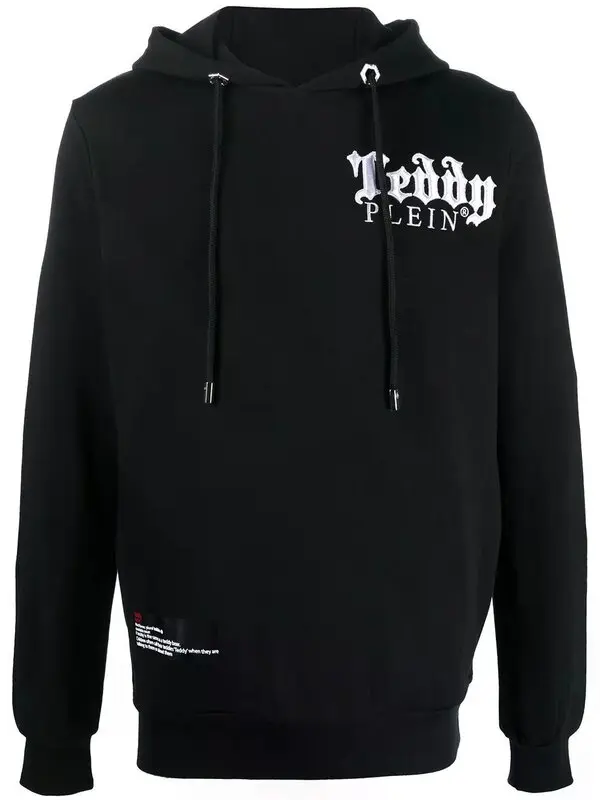 Philipp Plein Embroidered Teddy Print Hoodie