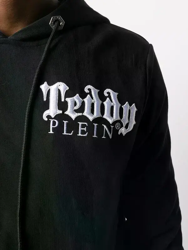 Philipp Plein Embroidered Teddy Print Hoodie
