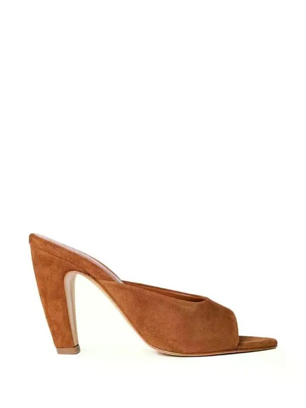 GIABORGHINI Edmond Heeled Mules - Brown