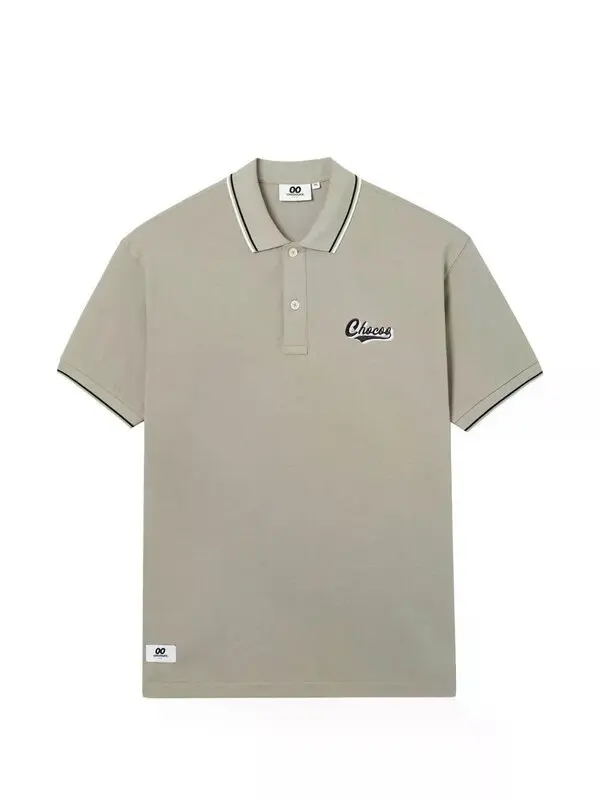 CHOCOOLATE Logo Trim Polo Shirt - Neutrals