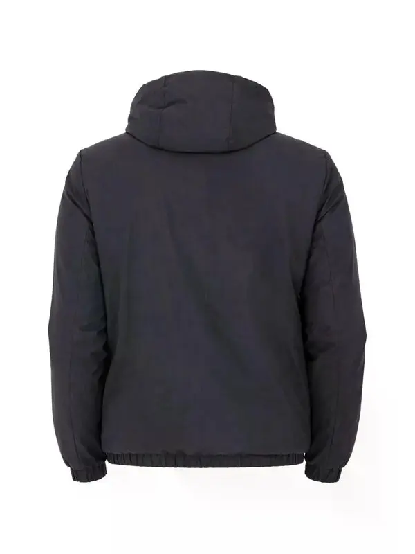CANADIENS Zip-up Hooded Jacket With Ribbed Cuffs And Hem