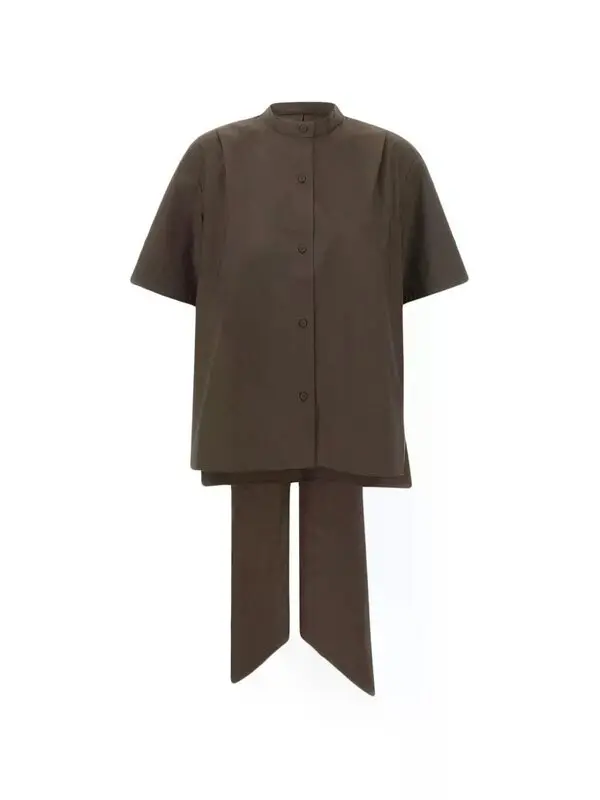 THE GARMENT Mandarin Collar Shirt With Draping