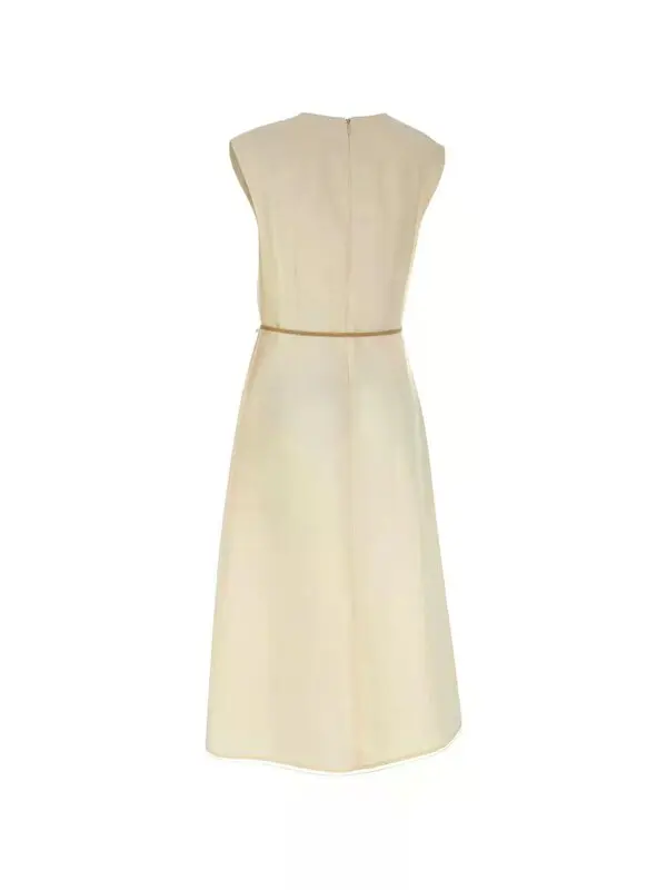 Fabiana Filippi V-neck Belted Midi Dress