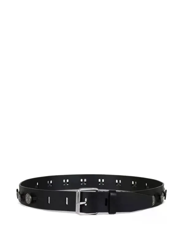 032C Souvenir Medallion Belt - Black