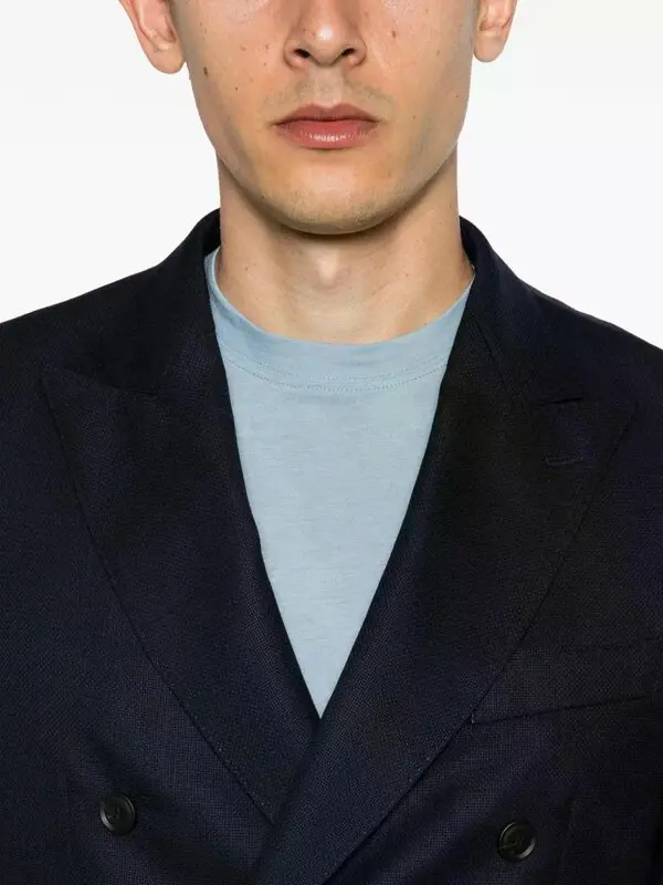 BOSS Double-breasted Blazer - Blue