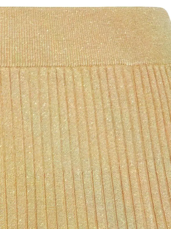 Zimmermann Luna Pleated Skirt - Gold