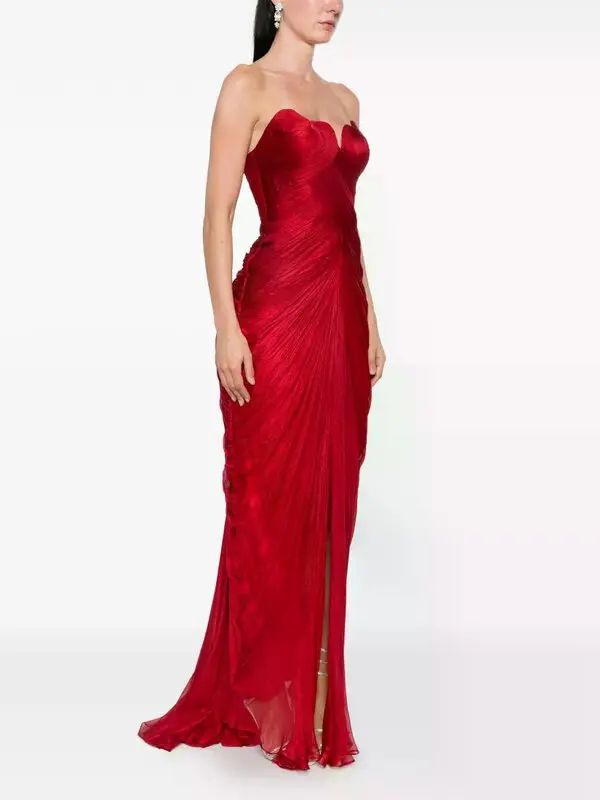 IRIS SERBAN Marisa Draped Maxi Dress