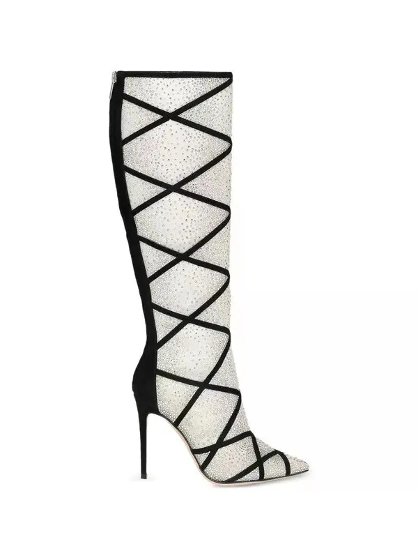 GIANVITO ROSSI Confetti Suede Embellished Boots
