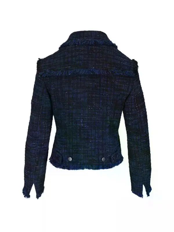 Akris Tweed Jacket With Fringed Trim