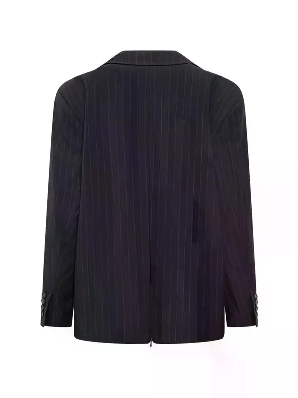 LE SULLY STUDIO Pinstripe Button Jacket