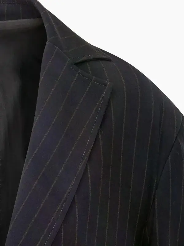 LE SULLY STUDIO Pinstripe Button Jacket