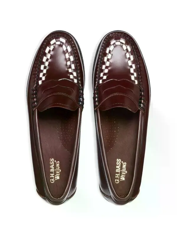 G.H.BASS Weejuns Woven Penny Loafers