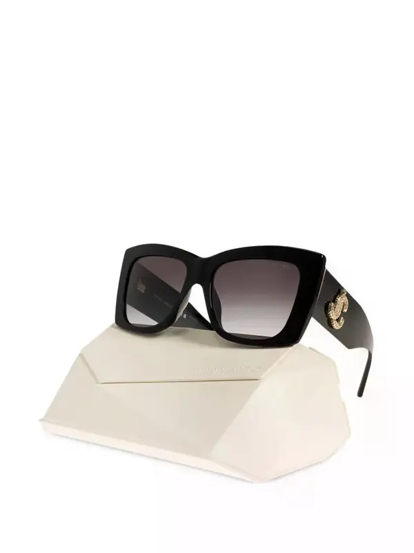 JIMMY CHOO Square Frame Sunglasses With Logo Detail