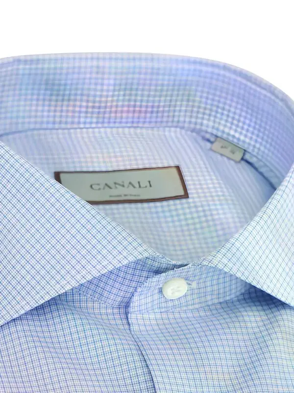 Canali Checked Shirt - Blue