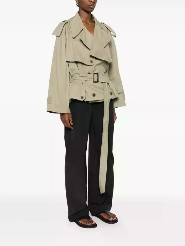 LA PISCINE Belted Epaulettes Jacket