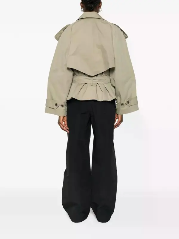 LA PISCINE Belted Epaulettes Jacket