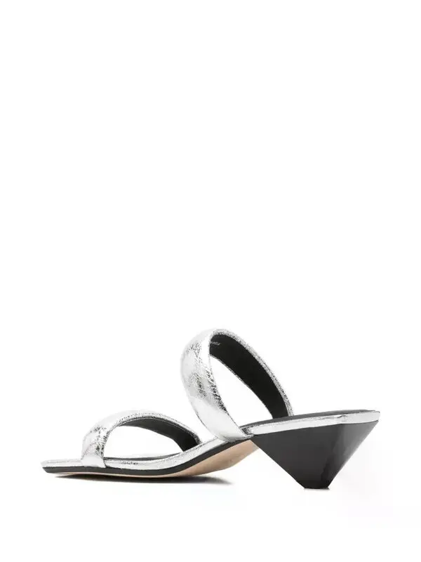 JVAM Cody Square-toe Sandals - Silver