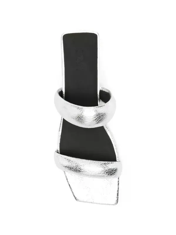 JVAM Cody Square-toe Sandals - Silver
